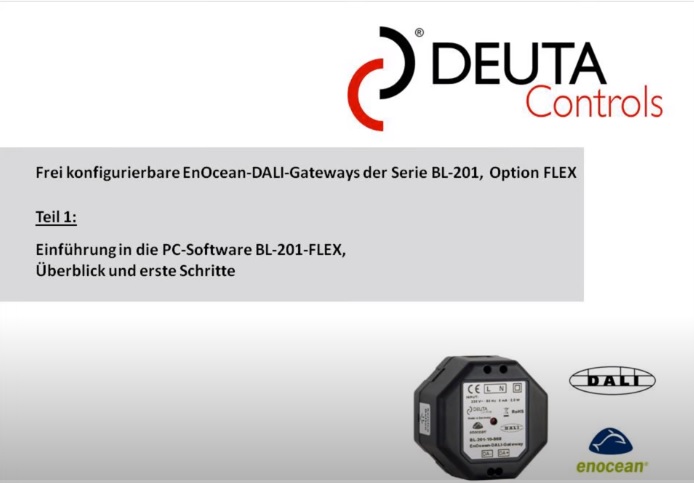 EnOcean DALI Gateway BL-201 PC Software Video Tutorial