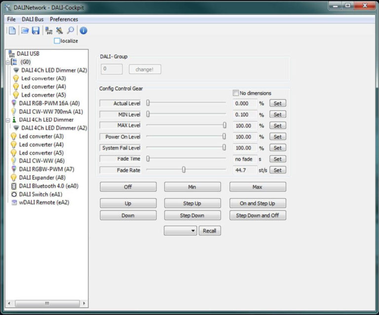 DALI Cockpit - Konfigurieren eines DALI-Systems von Lunatone
